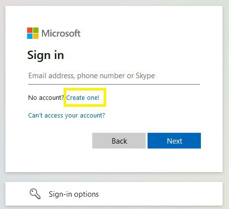 ساخت حساب کاربری مایکروسافت - Create Microsoft Account